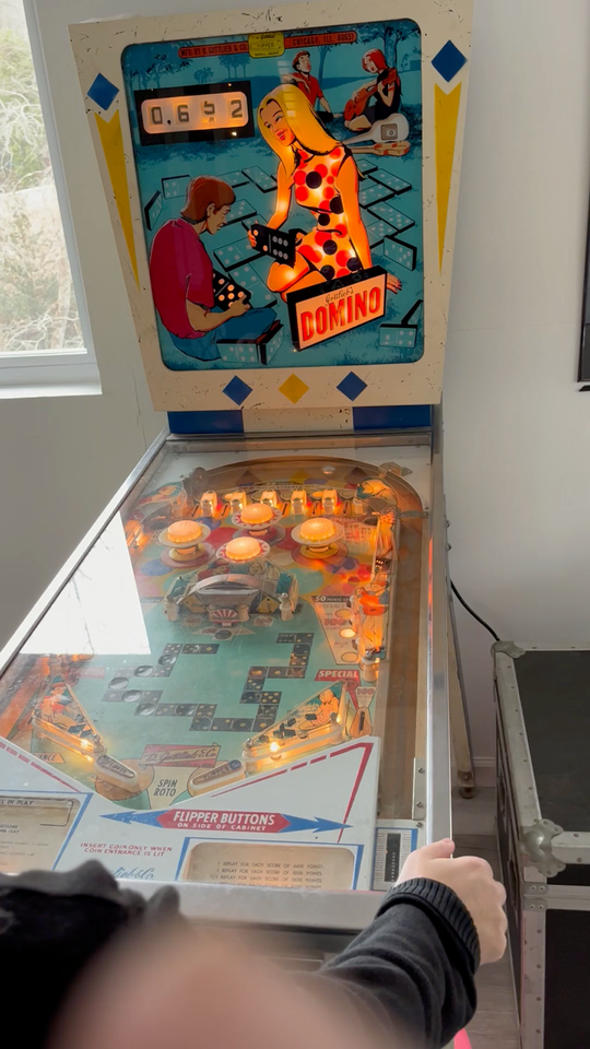 Vintage pinball machine Domino Gottlieb | eBay