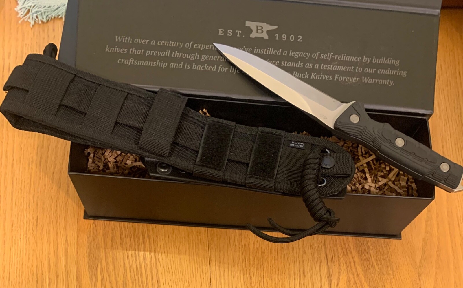 BUCK 891 SPEARPOINT KNIFE W/ SHEATH NEVER USED IN BOX BT 1 | eBay