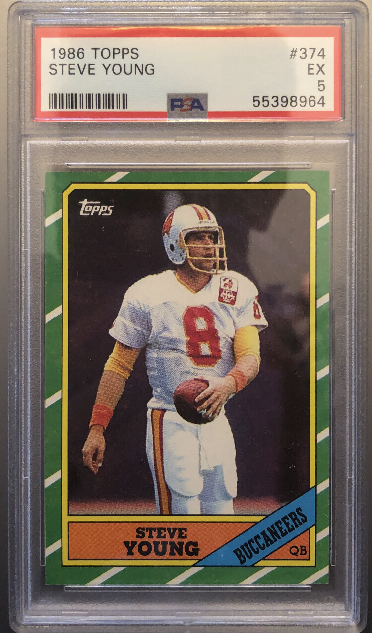 1986 Topps #374 Steve Young Rookie Card PSA 5 EX | eBay