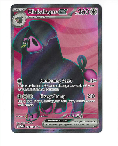 Oinkologne ex 234/198 NM - Scarlet & Violet Base Set Full Art Holo Rare ...