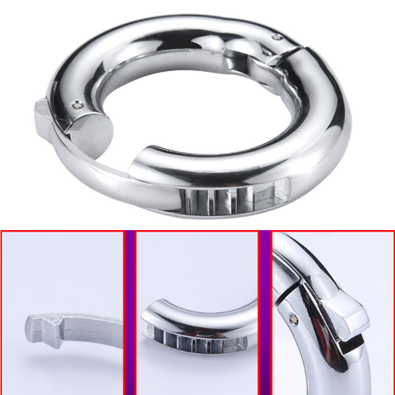 Steel Plated 5 sizes Adjustable alloy Metal Scrotum Ring Stretch Ball ...