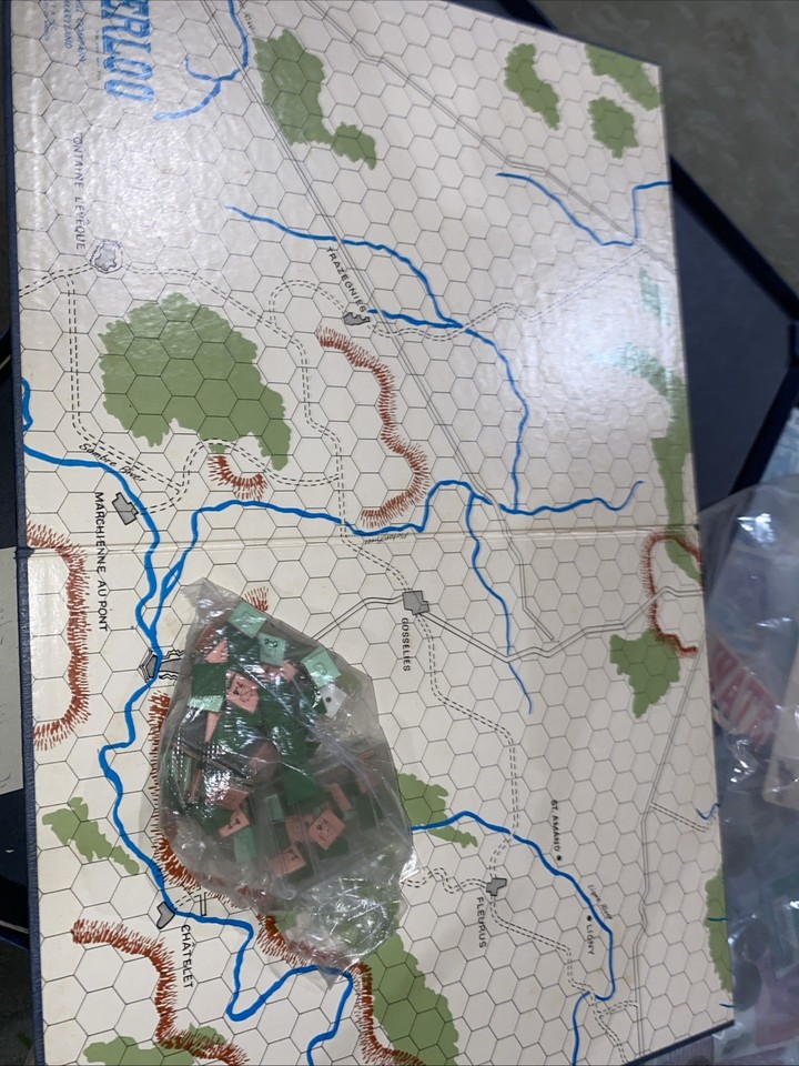 WATERLOO Board Game - Napoleon War Game - Avalon Hill - 1962 - Complete ...