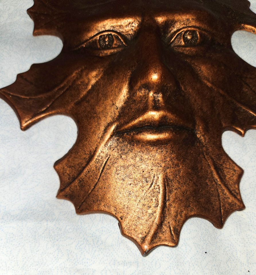 VTG 1996 Carson "Spirit Of The Forest" Leaf Man Wall Decor Bronze Tone ...