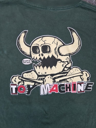 Independent Toy Machine Tee Shirt Mens Green Skateboarding | eBay