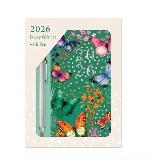 2026 Diary Slim Week to View Full Year Diary Bee,Flowers,Farm Animals ...