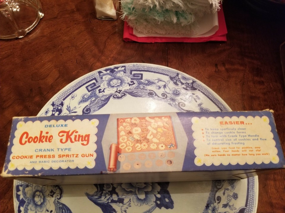 Deluxe Cookie King Crank Type Cookie Press Spritz Gun Box (Box Only ...