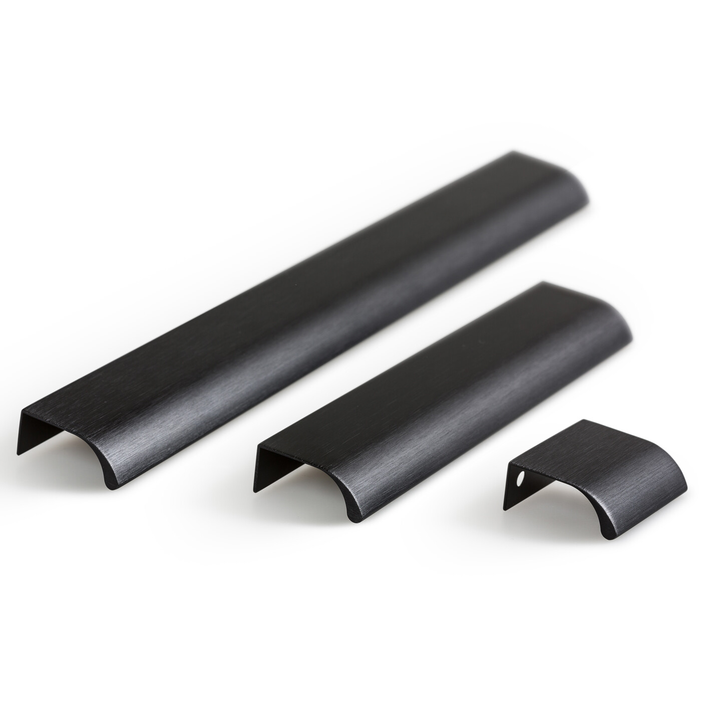 Cabinet Door Profile Handle Brushed Black or Grey Viefe Ona Aluminium ...