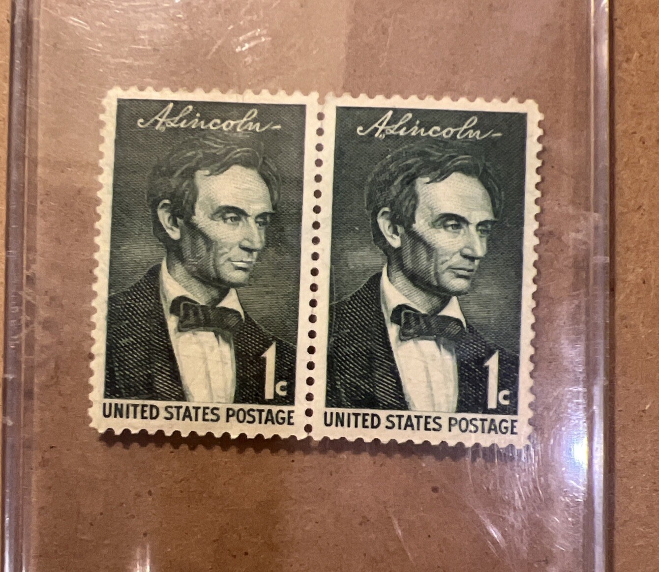 US 1 Cent Green Abraham Lincoln Stamp 1959 Sesquicentennial Series ...