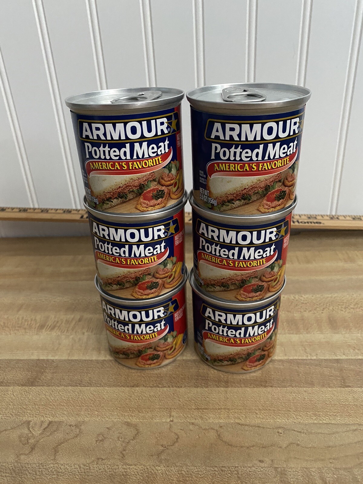 Six Cans of "Armour Potted Meat", Canned Meat, 5.5 OZ..Gluten Free ...