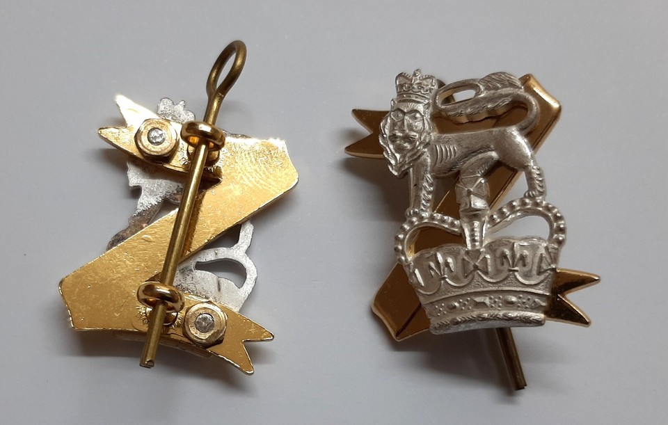 Luce Dragoni Distintivi Colletto British Army Abito Divisa Insignia No1 ...