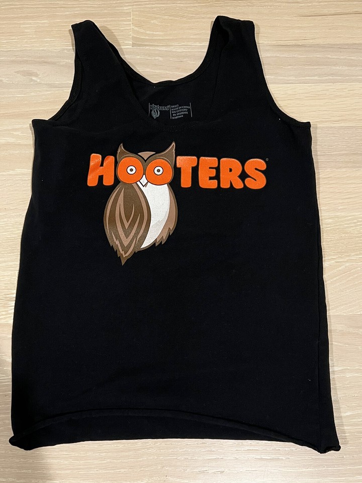 HOOTERS WingHouse Uniform Tank Top Shorts Pantyhose Socks Name Tag ...