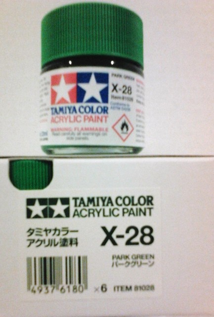 Tamiya 81028 Acrylic X28 Gloss Park Green for sale online | eBay