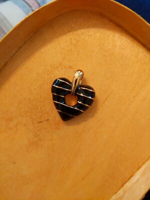 Vintage Reversible Heart Pendant | eBay