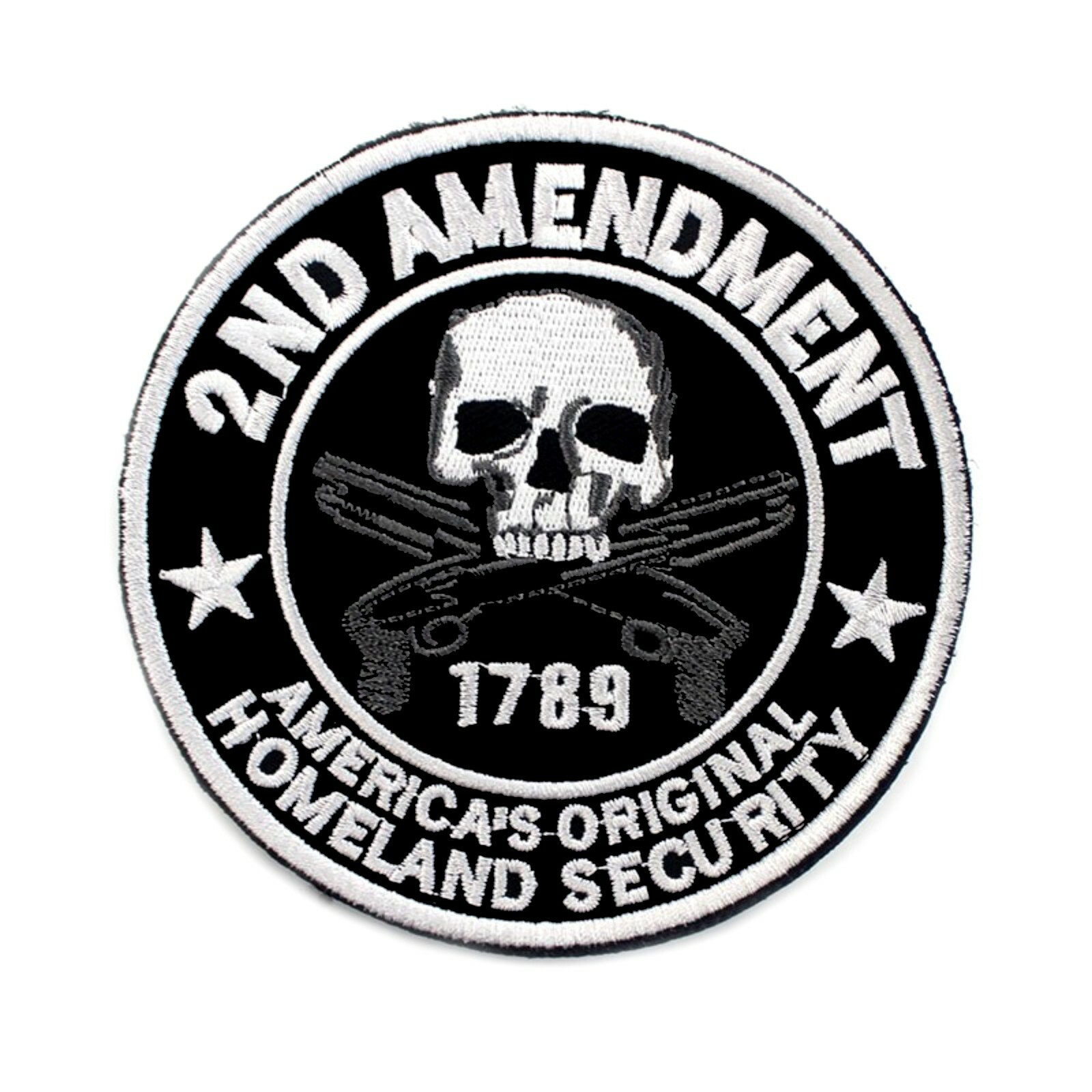 2nd AMENDMENT PATCH US CONSTITUTION GUN RIGHTS embroidered HOOK SECOND ...