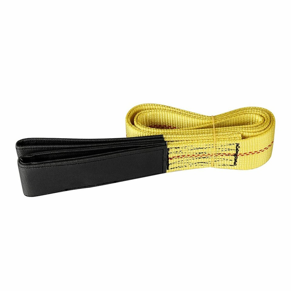 2 Pack 6'x2" Lifting Sling Straps Belt with Heavy Duty Flat Loops ...