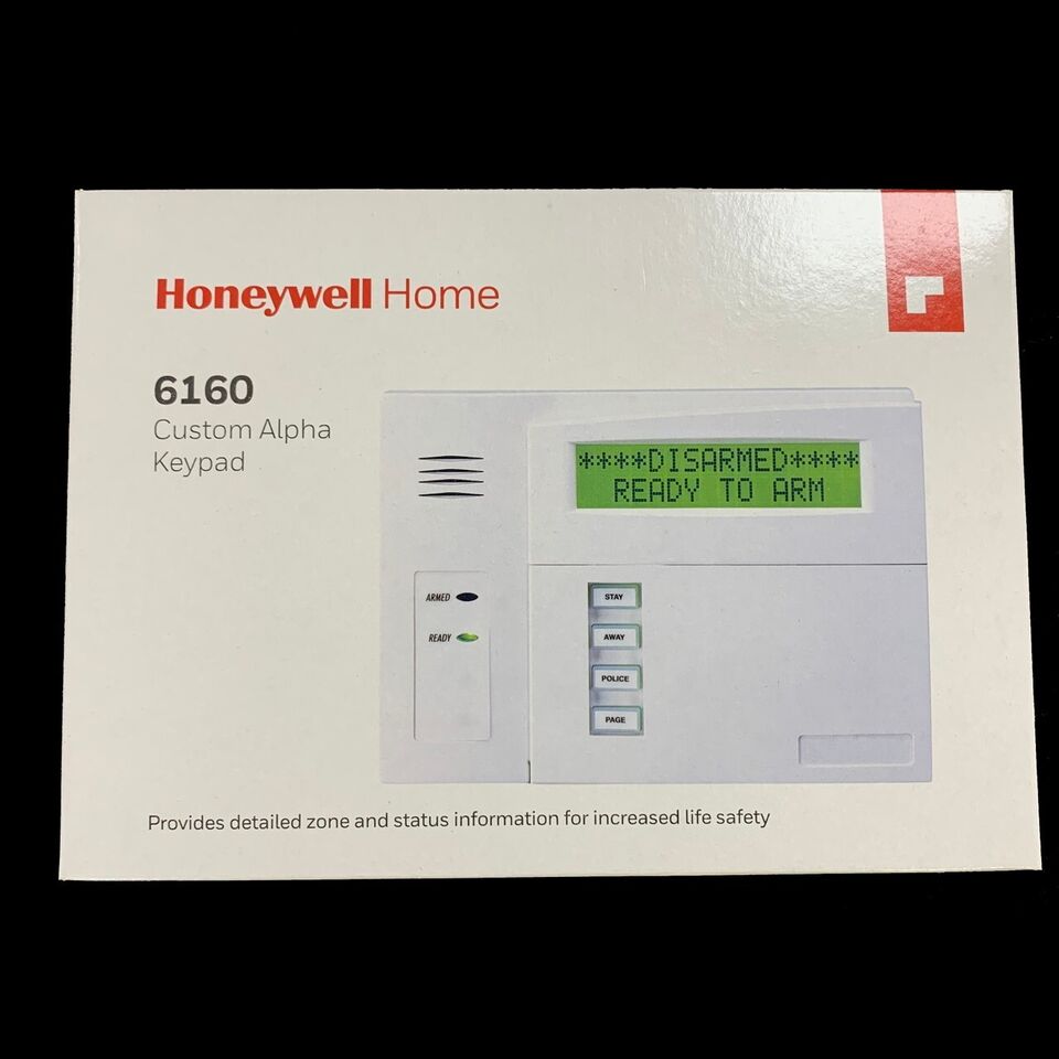 Honeywell 6160 Custom Alpha Keypad - Latest Edition , Brand New Sealed ...