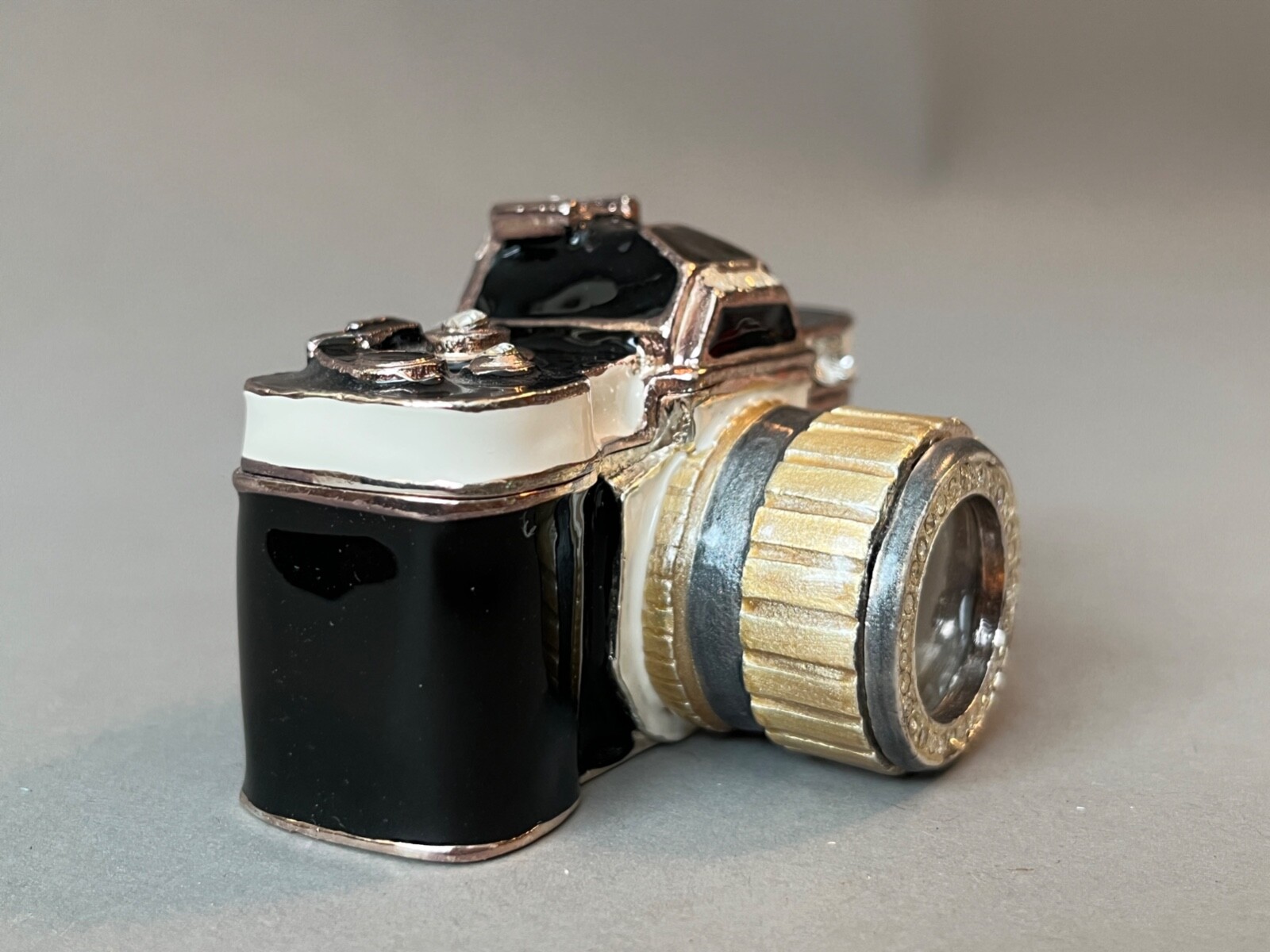 Vtg Miniature Die Cast Enamel Metal Film Camera SLR Paperweight ...