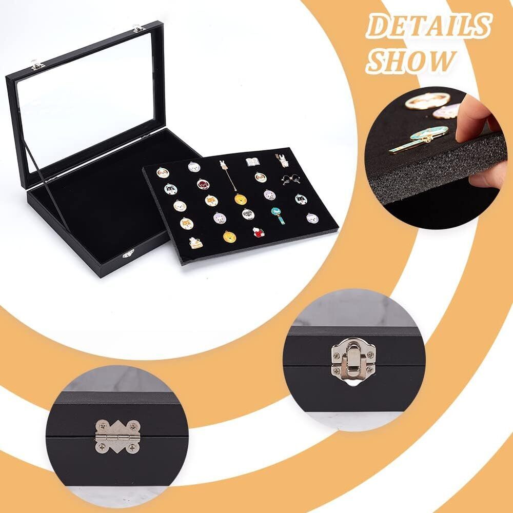 Pin display Portable Pin Display Case Brooch Pin Storage Box Pin Badge ...