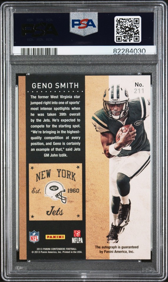 2013 Panini Contenders #211 Geno Smith Autograph PSA 8.5 | eBay