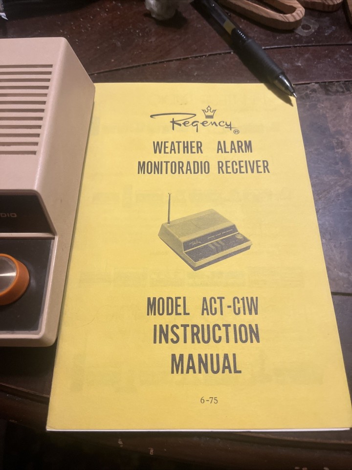 Regency Monitoradio ACT-C4H Reciever Scanner 1977 With Manual Tested ...