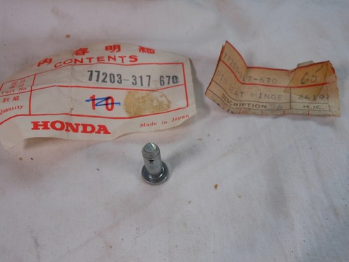 Honda, NOS, CB175, CB200, CL200, MT125, Seat Hinge Pin, # 77203-317-670 ...