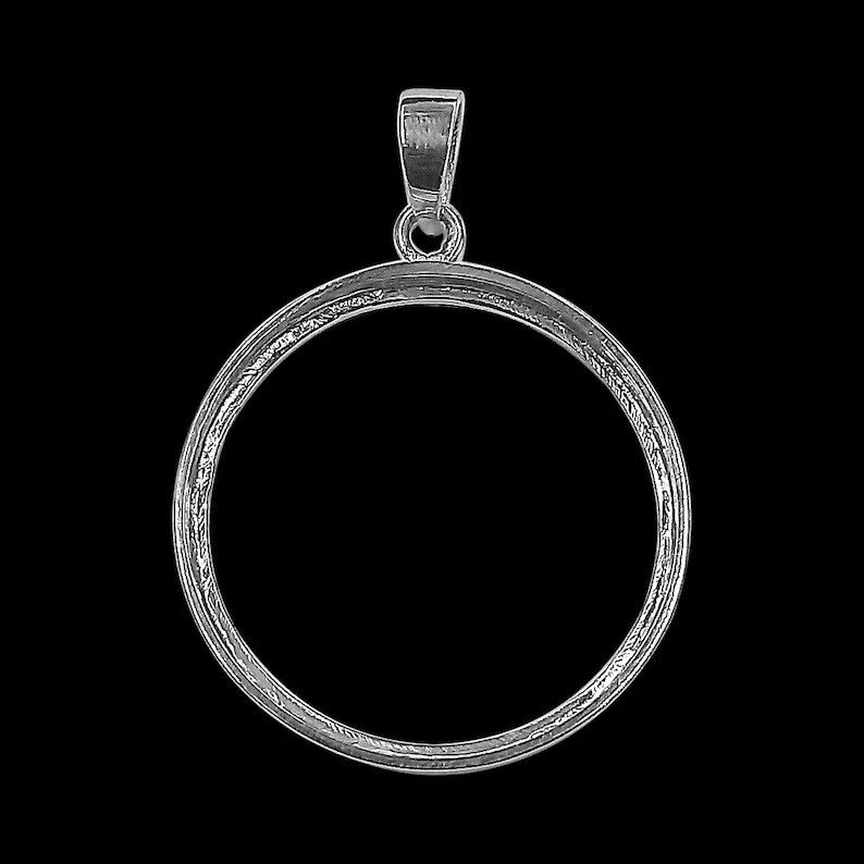 Round Mounting in 925 Sterling Mount/Setting, round Shape pendant ...