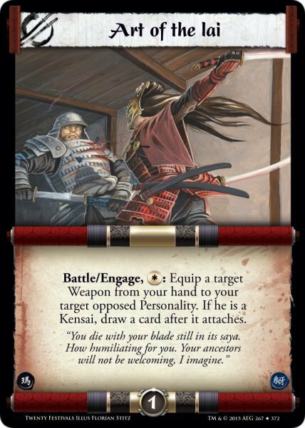 Legend of the Five Rings L5R CCG TF Twenty Festivals Art of the Iai | eBay
