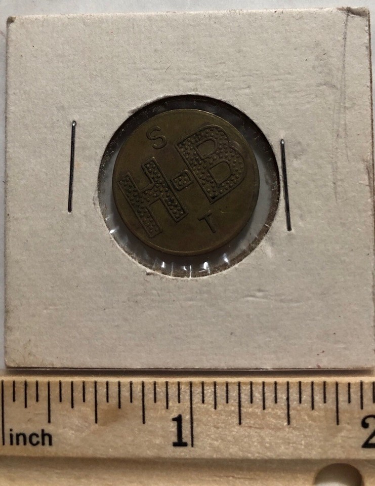 H-B Embossed Double Sided Token | eBay
