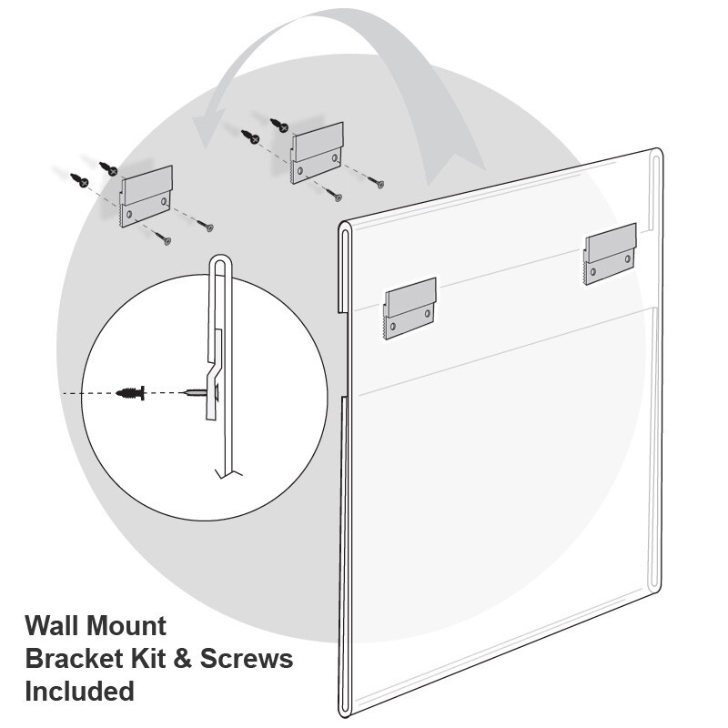 Azar Displays 22"W x 28"H Wall Mounted Poster Frame. Mounting Hardware ...