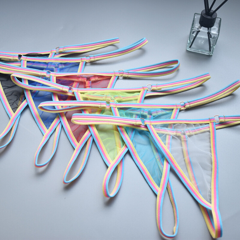 6 Pack Lot Sexy Womens G strings Thong Panties See Through Sheer ...