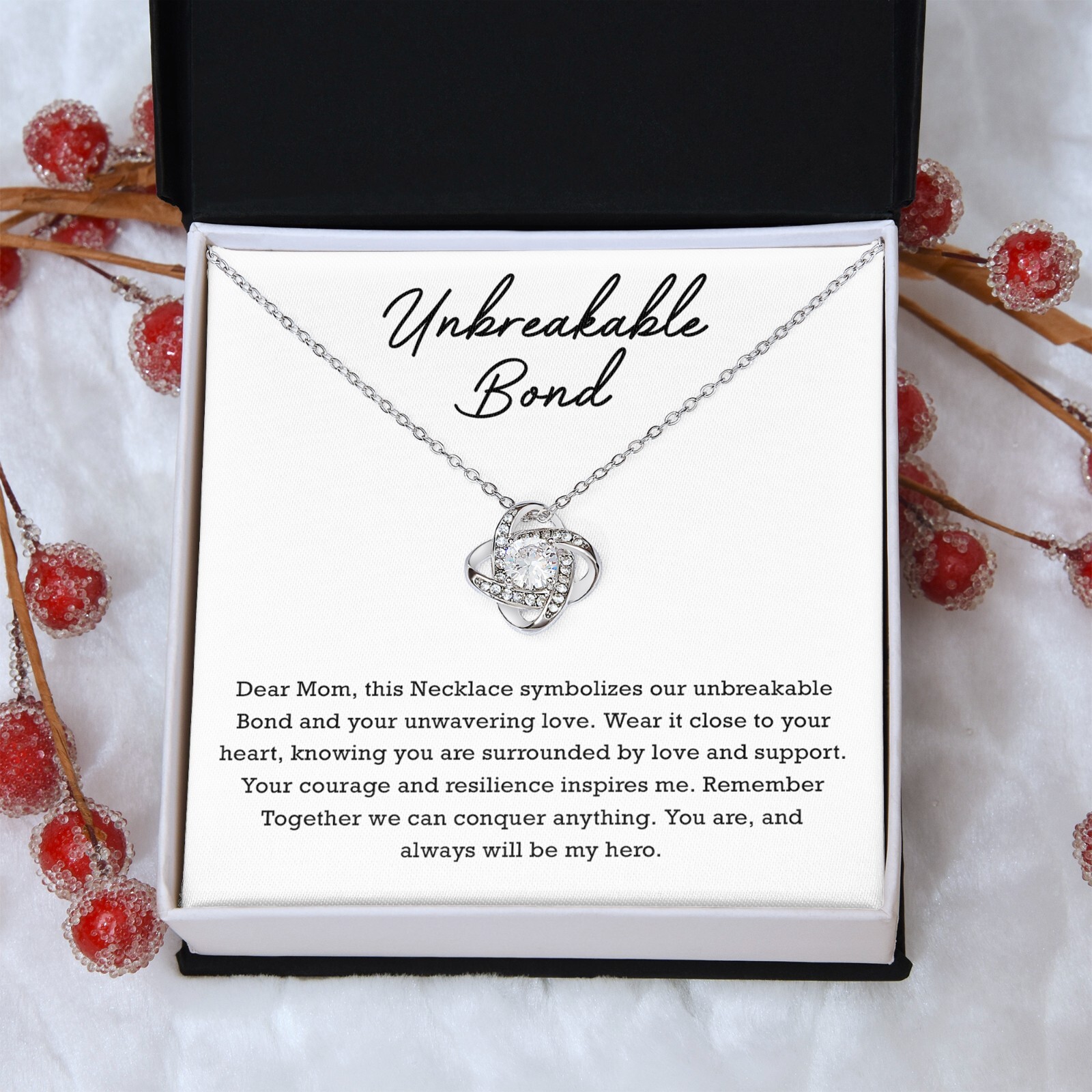 Unbreakable Bond Necklace, Unbreakable Bond Strength , Necklace Gift ...