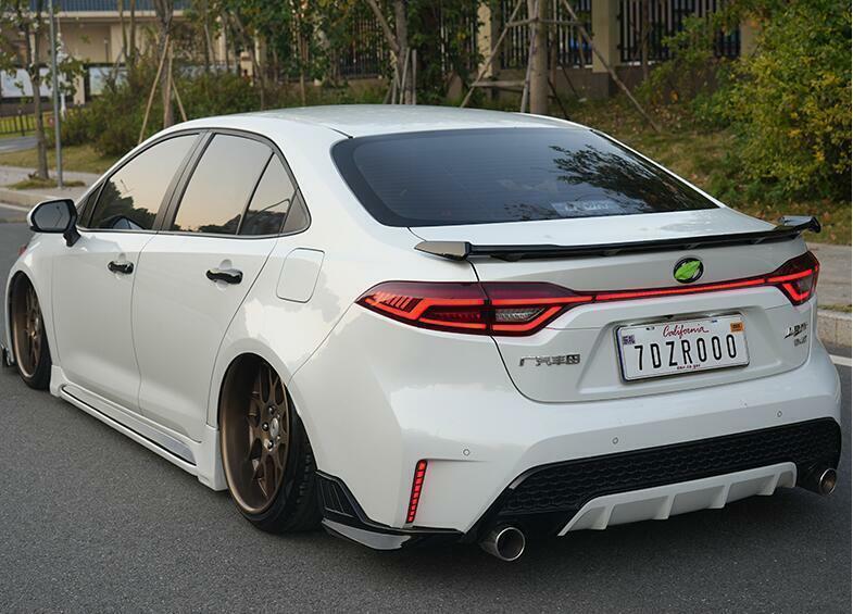 Bright Black for 2020-2023 TOYOTA Corolla Rear Trunk Spoiler Boot Lip ...
