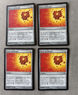 Panic Spellbomb X4 (Scars of Mirrodin (2010)) MTG (NM) *CCGHouse* Magic ...