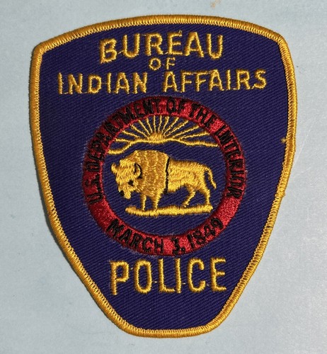 Bureau Of Indian Affairs-BIA Police Patch 4x5 Inch NOS | eBay
