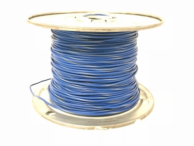 100' SPOOL AUTOMOTIVE PRIMARY WIRE 18 AWG HIGH TEMP GXL WIRE BLUE W ...