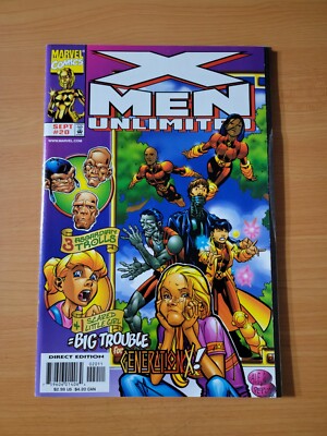 X-Men Unlimited #20 Direct Market Edition ~ NEAR MINT NM ~ 1998 Marvel ...