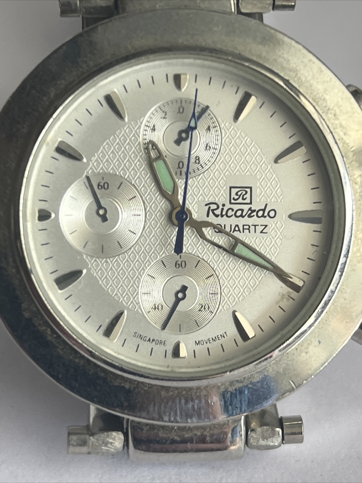 Ricardo Japan Movement Men's Watch Shower Proof AS-IS Not Running For ...