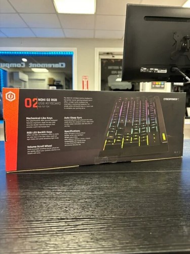 CyberPowerPC NOHI 02 KB-161-104 Black Wired RGB LED USB QWERTY Gaming ...