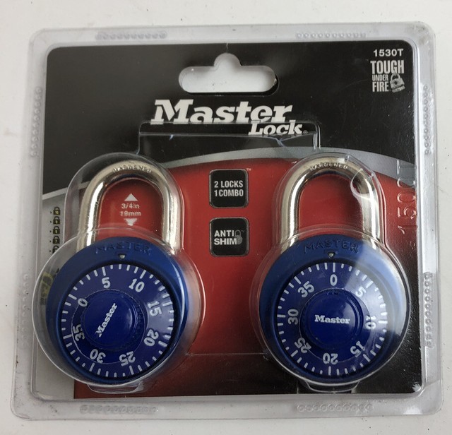 Master Lock 1530T Combination Padlock, Purple, 2-Pack , New | eBay
