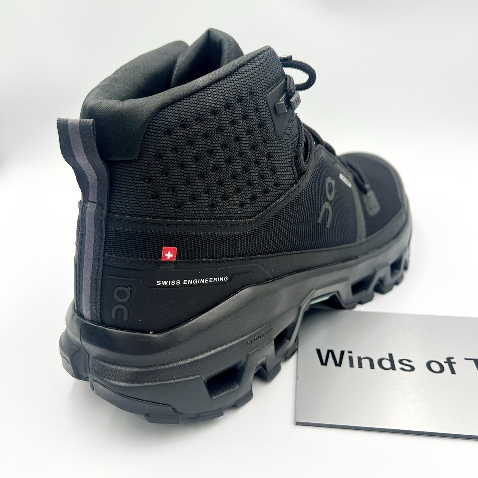 On Cloudrock Mid Waterproof Black Black 3MF10161043 Men's Size US 7.5 - 10 New | eBay