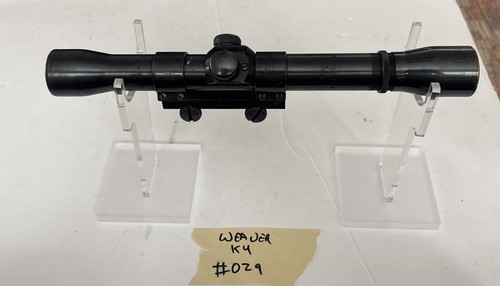 Weaver Model K4 Rifle Scope With Weaver Side Mount Base And Rings | eBay