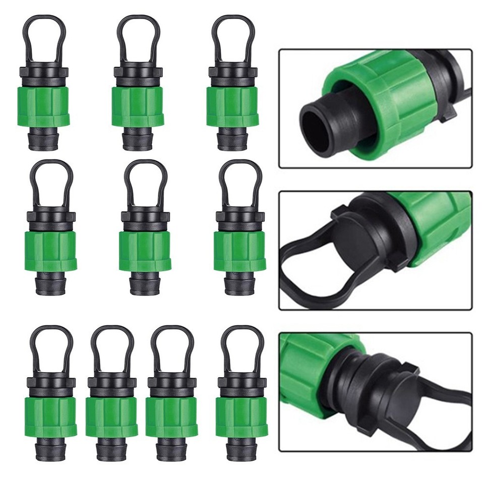 10 Drip End Fittings for 16mm Drip Tape Tubing Efficient Water ...