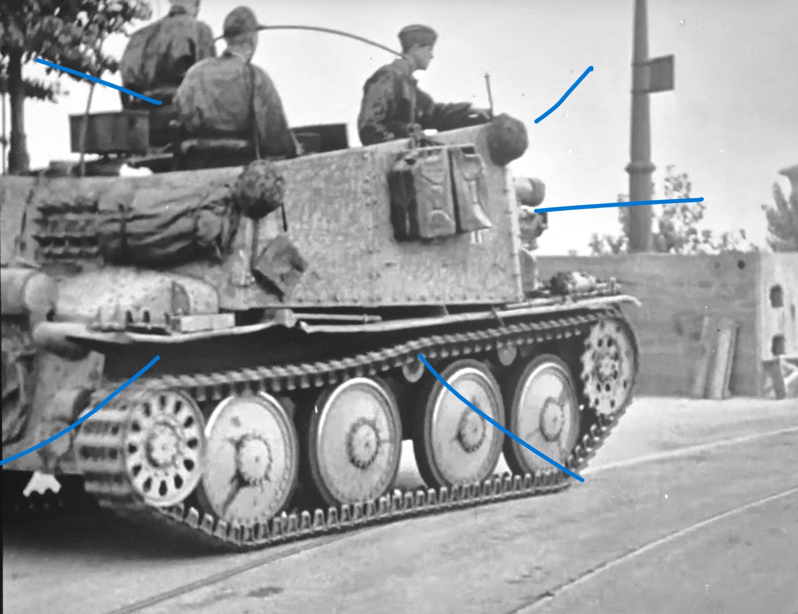 SUPER Repro Foto Deutsche 15cm Panzerhaubitze "Grille" in Italien WW2 ...