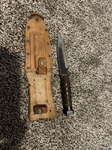 VINTAGE VALOR JAPAN #10998 PILOT SURVIVAL KNIFE W/ SHEATH-VIETNAM ERA ...