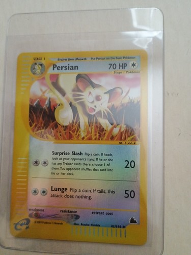 Pokemon TCG English Card eReader Skyridge Persian Reverse Holo 42/144 ...