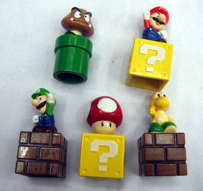 Super Mario Bros - Set of 5 - Block Figures | eBay