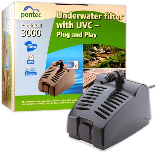 Oase Pontec PondoRell 3000 Clear Pond Water Filter UV Underwater Pump ...