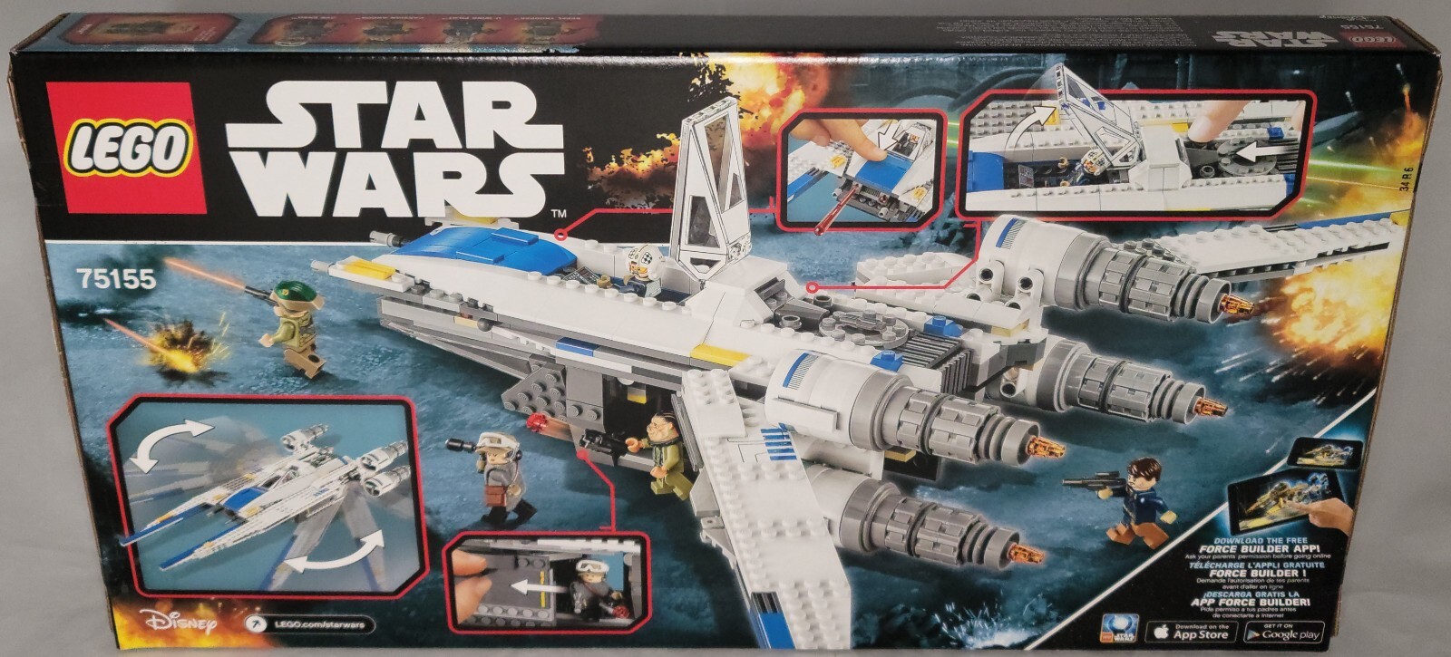 LEGO 75155 Rebel U-wing Fighter Star Wars Cassian Andor Bistan Jyn Erso ...