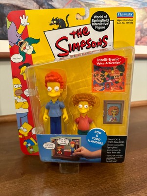 The Simpsons ROD and TOD FLANDERS Action Figure Playmates Toys NEW ...