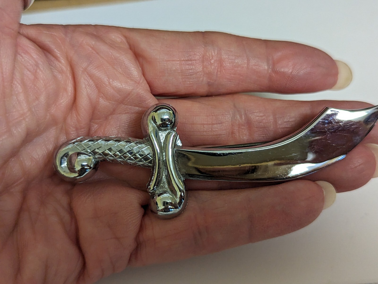 Cutless Pirate Style Sword Pin Silvertone Pat. Pending Man Or Woman | eBay